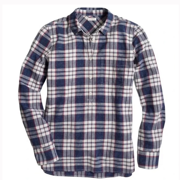 J. Crew Factory | Tops | J Crew Factory Boy Fit In Homespun Plaid | Poshmark
